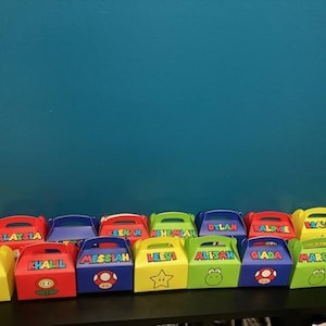 Mario Inspired Custom Name Tags - Etsy