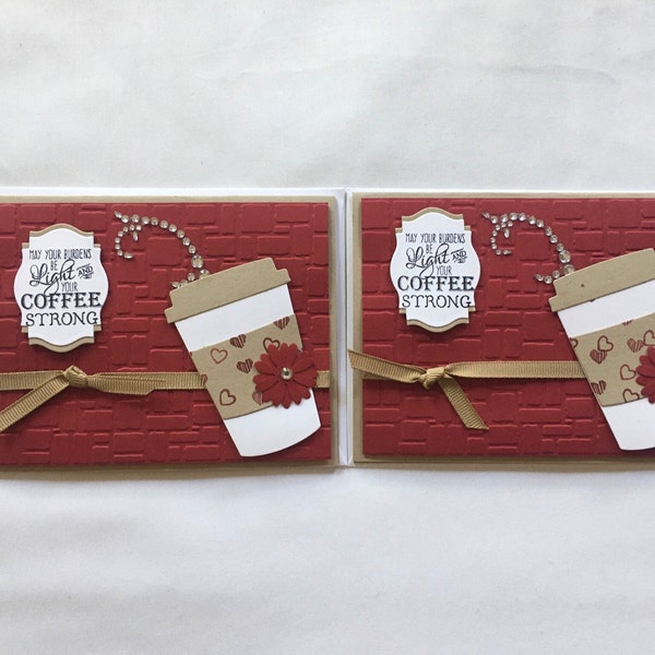 Coffee Themed Note Card, Coffee Note Card, Coffee Card, Coffee Cup Card ...