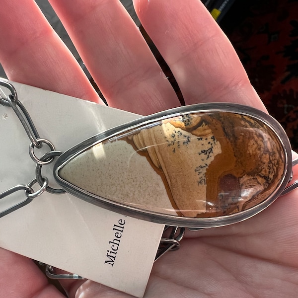 Riveted Triptych Heart Necklace in Sterling Silver *three of Three - Etsy