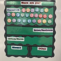 Student Number Magnets Attendance Magnets Calendar Magnets Counting ...