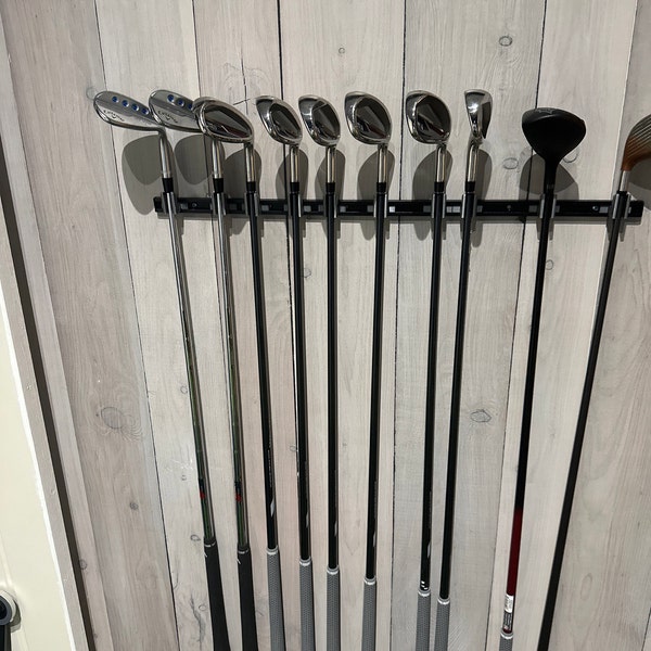 JINTECH3D - Golf Club Wall Rack. Golf Club Wall Display. Holds 10 Clubs ...
