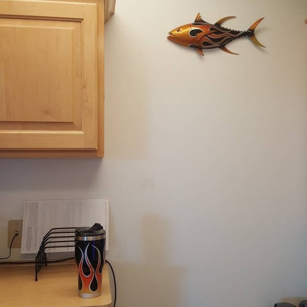 Custom Painted Flamed American Flag Mailbox, Flame Mailbox, Painted ...