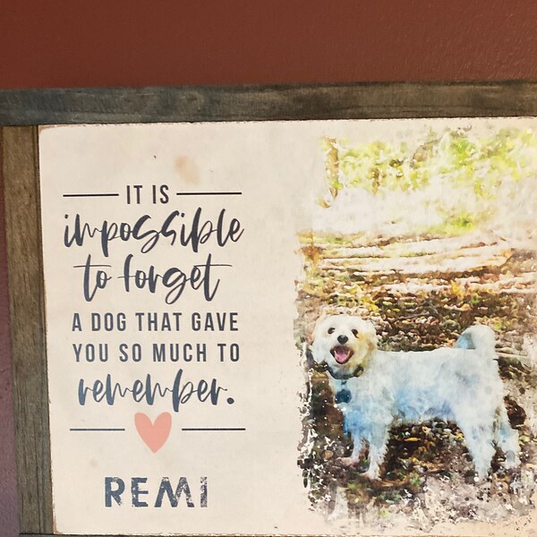 Pet Loss Sign, Watercolor Pet Sign, Animal Loss Sign, Pet Loss Gift ...