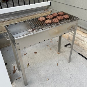 Large Heavy-duty STAINLESS Steel BBQ Grill / MANGAL 11 Ga 3mm - Etsy