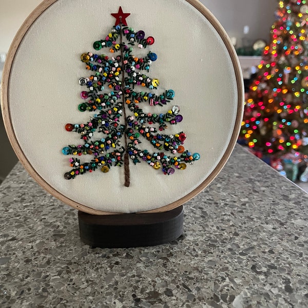 Hoop Prop: Embroidery Hoop Stand or Cross Stitch Display, Easy Gifting ...