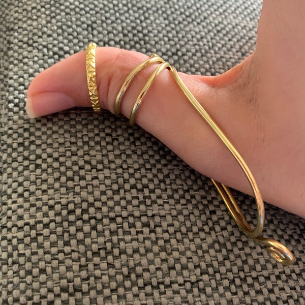 Arthritis Finger Splint Ring, 925 Sterling Solid Silver Ring,arthritis ...