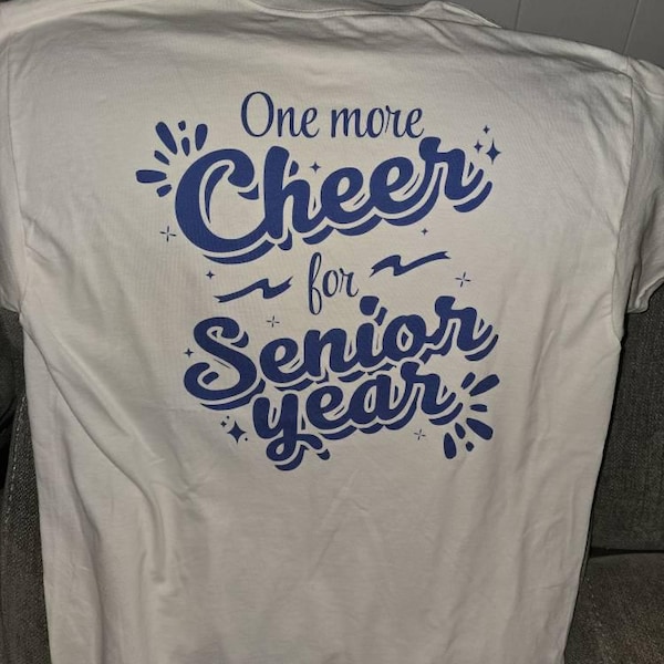 Custom Senior Cheer Shirt, Personalized Name Cheerleading Tshirt ...