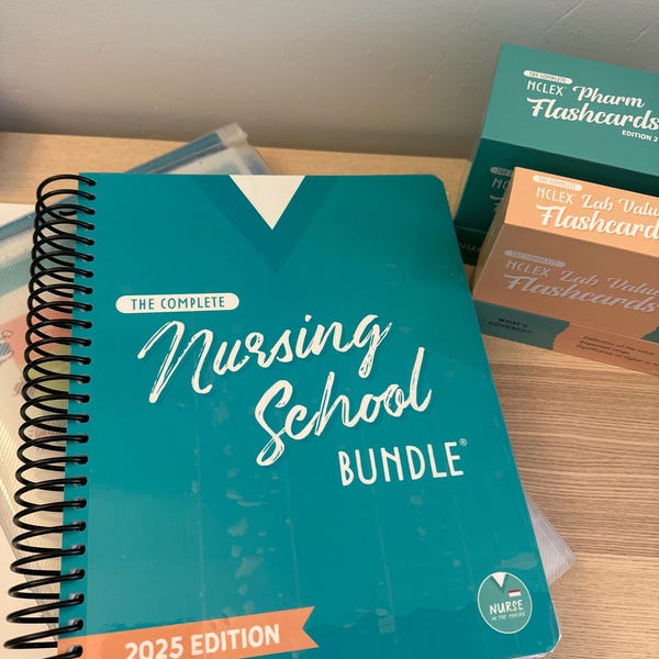 The Complete Nursing School Bundle® | 2025 Edition | Spiral Bound - Etsy