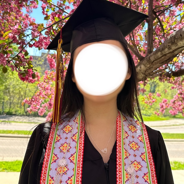 X - N39.99 | Hmongstoles.com | Hmong Graduation Stole | Not Lined ...