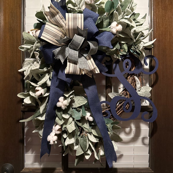 Large Burlap Wreath Notre Dame Wreath Notre Dame Fighting Irish Wreath ...