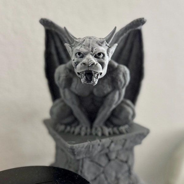 Gothic Gargoyle Statue – Detailed Library, Shelf, Bookcase, or Desk ...