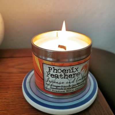Phoenix Feathers Mythology Inspired Pure Soy Wax Candle-incense ...
