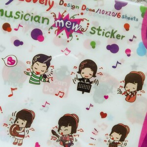 Korean Sticker Girl Stickers Deco Stickers Diary Stickers 6 Sheets in ...
