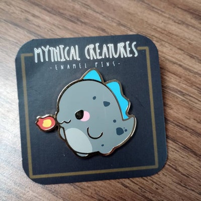 Black and Pink Cryptid Mothman Mythical Creature Enamel Pin - Etsy