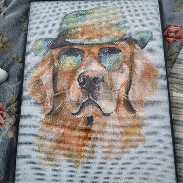 Lion in Clothes Cross Stitch Pattern Lion Counted Cross Stitch Modern ...