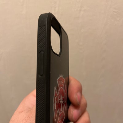 Firefighter Fire Dept. Fireman Logo Hard Rubber Case Cover for iPhone ...