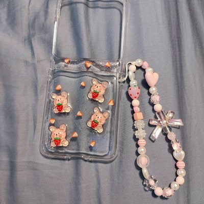 Rabbit Bunny Toast Icecream Syrup Decoden Hard Samsung Galaxy Z Flip5/z ...