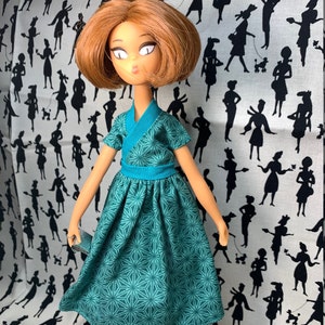 Pullip Doll Dress Clothing Obitsu pink Hemp Leaf - Etsy