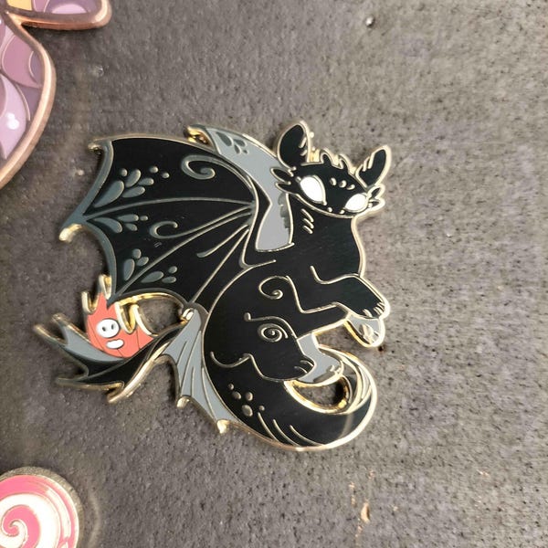 Night Furry Hard Enamel Pin - Etsy
