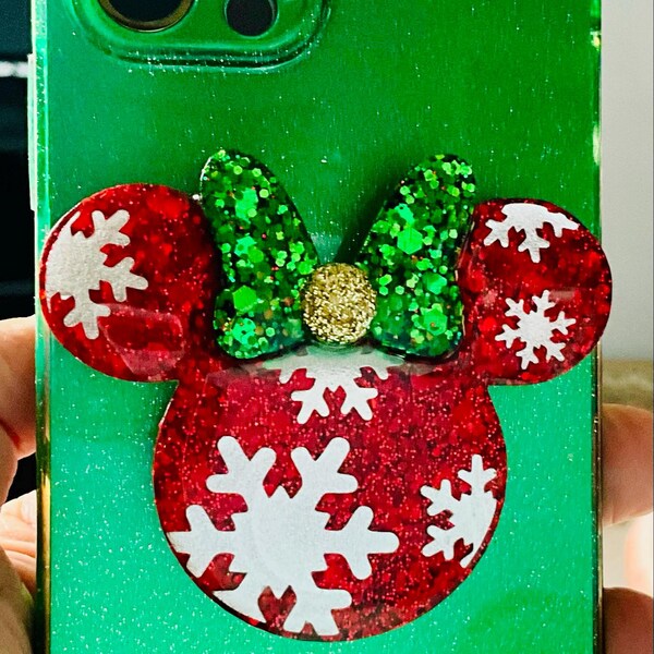 Christmas Mouse Popsocket*/keychain/badge Reel/magnet/christmas ...