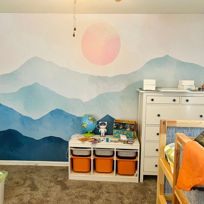 Cowboy / Western Wall Mural, Peel and Stick Removable Vinyl Wallpaper ...