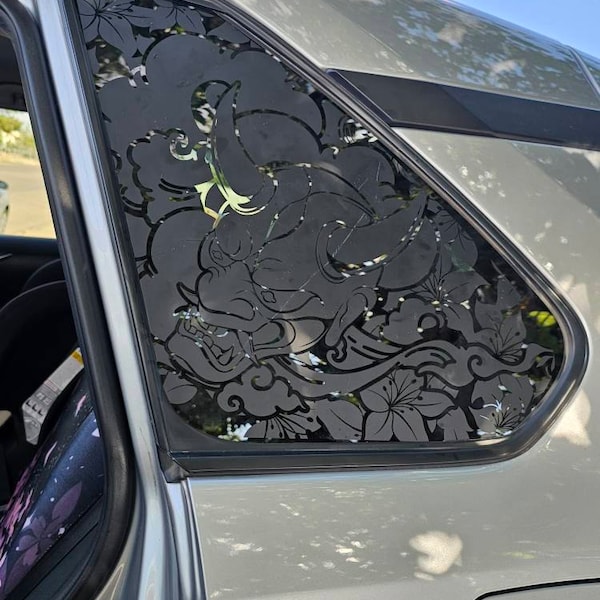 Oni Demon With Flowers Vinyl Decal – Compatible With 350z-style ...