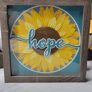 3D HOPE Svg MENTAL HEALTH Awareness Shadowbox Svg for Cricut for ...