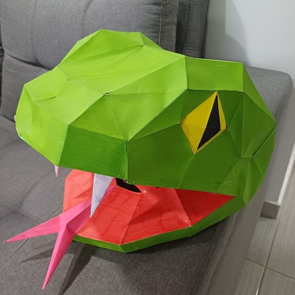 Snake Mask, Cobra Mask | DIY Paper Mask, Printable Template, Papercraft ...