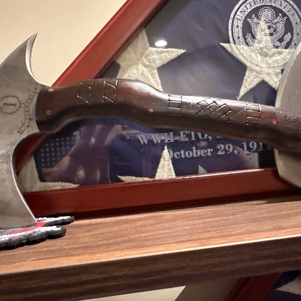 Engraved Tomahawk Full Tang Axe Handmade, Functional Hiking Axe, Indian ...