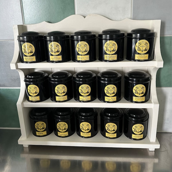 Wood Spice Shelf | Wood Spice Rack | Wall Mounted Spice Rack | Spice ...