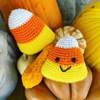 Candy Corn Crochet Pattern, Plushie Halloween Candy, Autumn Candy Corn ...