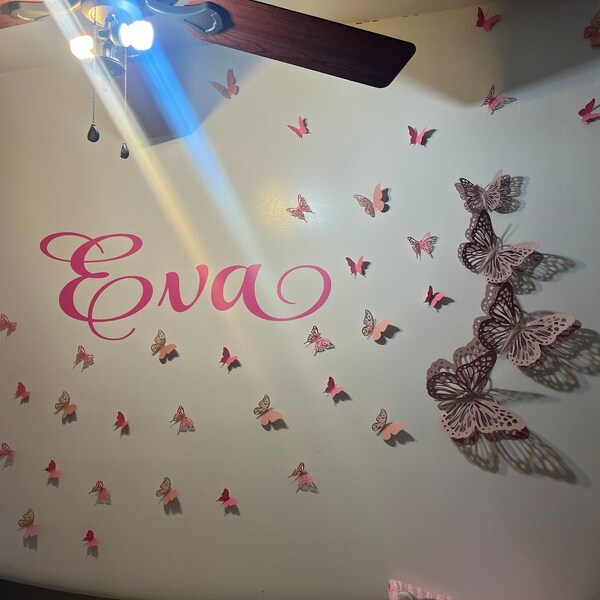 Personalized Girls Name Wall Decal Childrens Room Girls Bedroom Teen ...