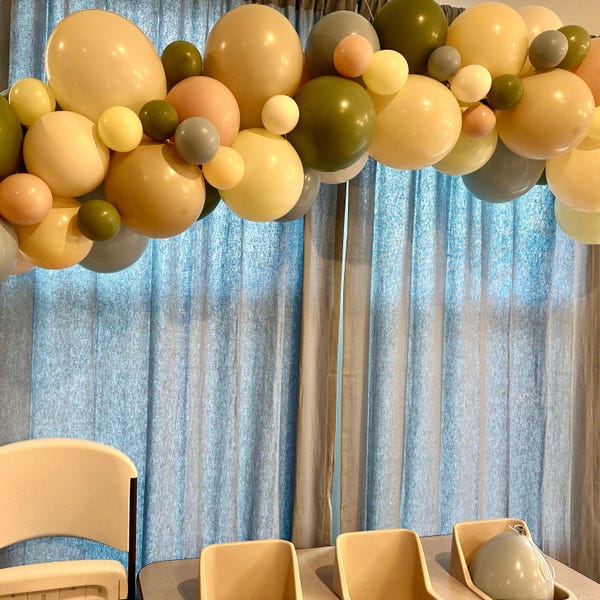 Neutral Balloons, DIY Balloons, Baby Shower, Birthday, Cream, Blush ...