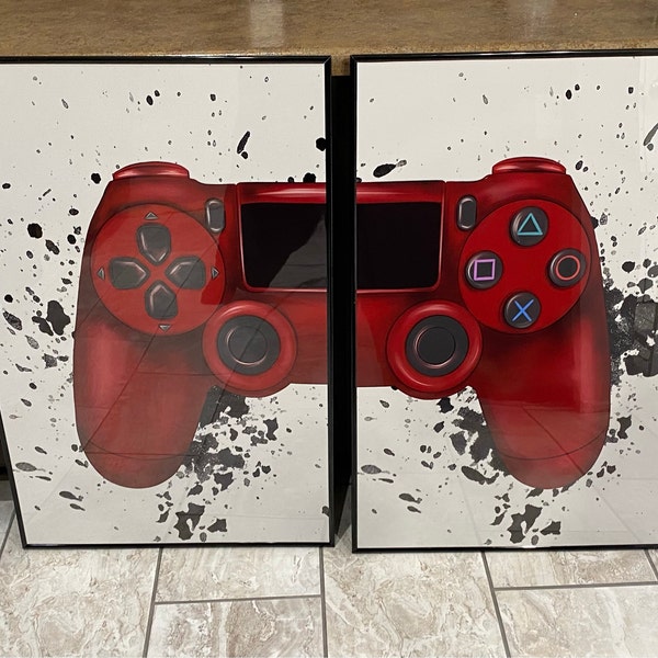 Gaming Wall Art Set of 2, Printable Gaming Wall Art Set, Video Game ...