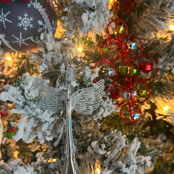 Spoon Handle Angel Ornament, Vintage Silverware, Tree Angel - Etsy