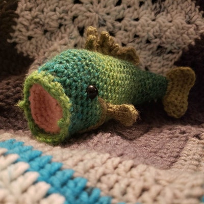 PDF Mini Largemouth Bass No-sew Amigurumi Crochet Pattern - Etsy