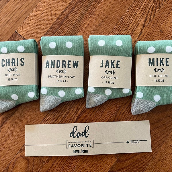 Sage Green Socks, Sage Green Polka Dot Groomsmen Socks, Agave Groomsman ...
