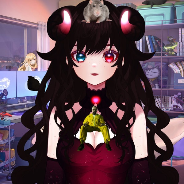 Live2d Vtuber Model for Commercial Use! Capricorn the Zodiac Vtuber ...