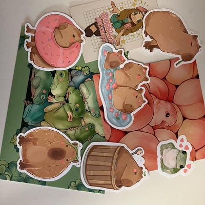 Pancake Frog Sticker Cute Kawaii Sweets Frog Sticker Froggy Sticker ...