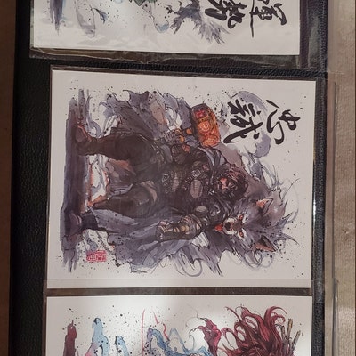3-piece Set Fine Art PRINT 8x10 Wot Rand Mat Perrin With Calligraphy - Etsy