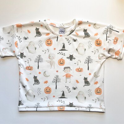 Boxy Tee Pattern, Baby T-shirt Pattern Toddler Oversized T-shirt Sewing ...