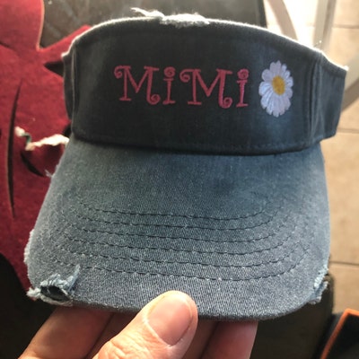 Custom Text Distressed VISORS Embroidered Visor Monogrammed ...