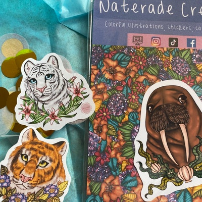 Walrus Sticker, Walrus Decal, Walrus Stickers Art by Naterade Creates ...