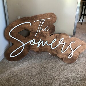 Wooden Name Sign Layered Name Sign Custom Name Wood Sign - Etsy