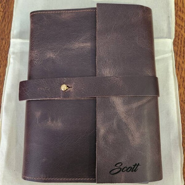 Personalized Leather Journal Notebook Refillable, Leather Sketchbook ...