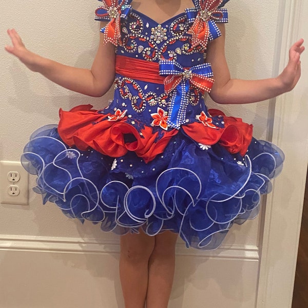 Star Spangled Dress, Independence Day Dress Pageant Dress, 4th of July ...