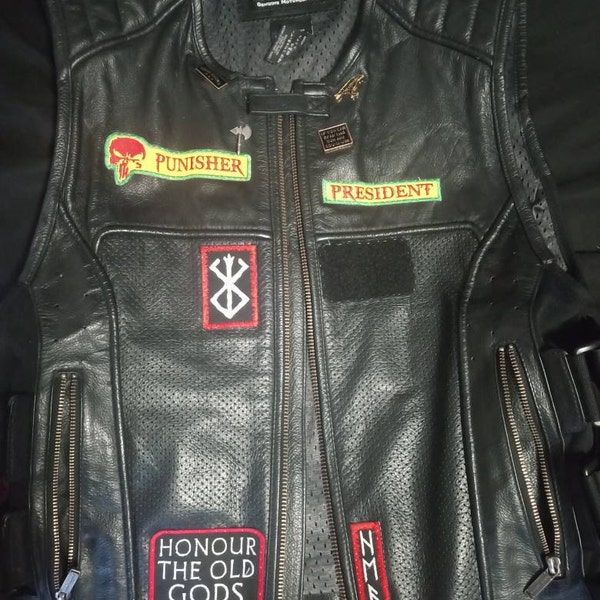 Heathenry Runes Iron on Embroidered Vertical Patch Viking Warrior Norse ...