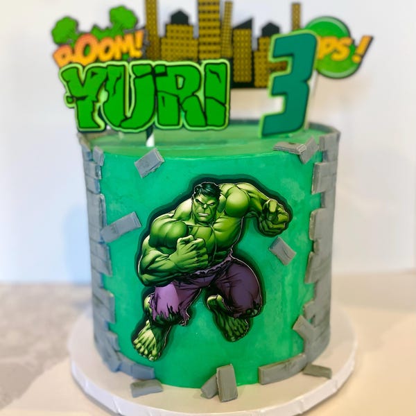 Hulk Cake Topper - Hulk Birthday Party - Etsy
