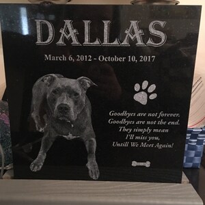 12x12 Personalized Pet Headstone, Bunny Rabbit Tombstone Laser Engraved ...