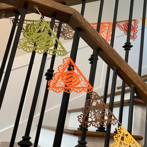 2 SVG Papel Picado Cutting Files Templates Thanksgiving Decor Cricut ...